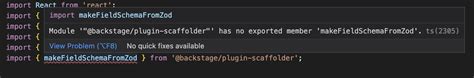 🐛 bug report makefieldschemafromzod not exported from backstage