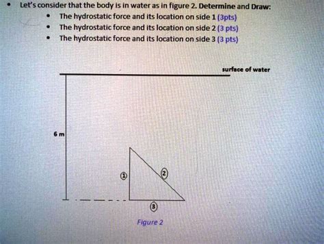 SOLVED Let S Consider That The Body Is In Water As Shown In Figure Determine And Draw The