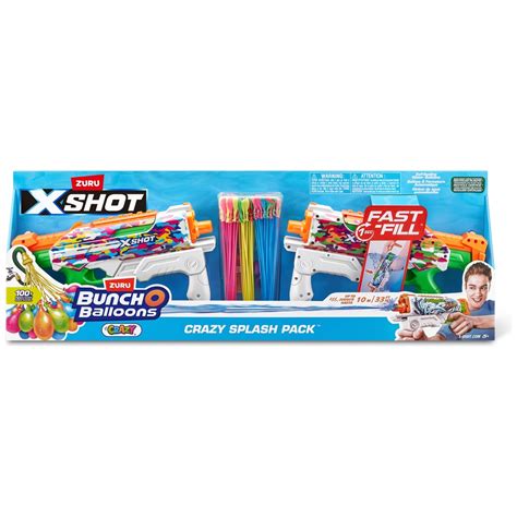 XSHOT Bunch O Balloons Crazy Splash Pack by ZURU | Smyths Toys UK