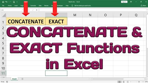 Concatenate And Exact Functions In Excel Pashto Youtube