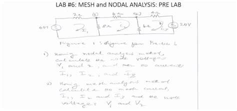 Solved LAB MESH And NODAL ANALYSIS PRE LAB W Bu An Chegg