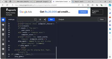 Ravi Kishore Siramdasu On Linkedin Codsoft Pythonprogramming Internship