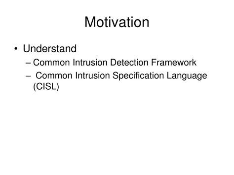 Ppt Report On Common Intrusion Detection Framework Powerpoint