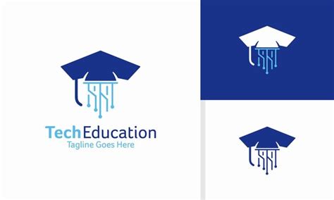 Premium Vector Vector Tech Education Logo Design Concept Academy Logo Template