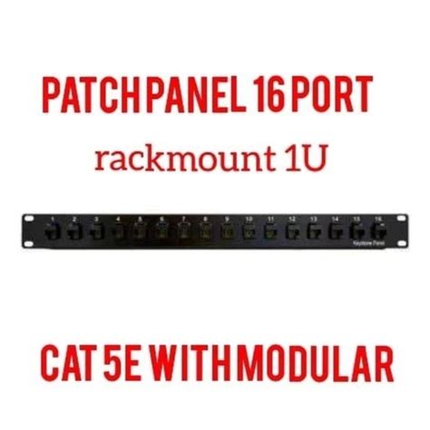 Jual Patch Panel UTP RJ45 Network Lan 16 Port For Rackmount Shopee Indonesia
