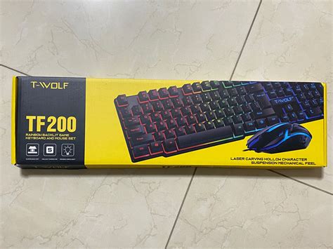 T Wolf Tf200 Gaming Keyboard And Mouse Set Computers And Tech Parts And Accessories Computer