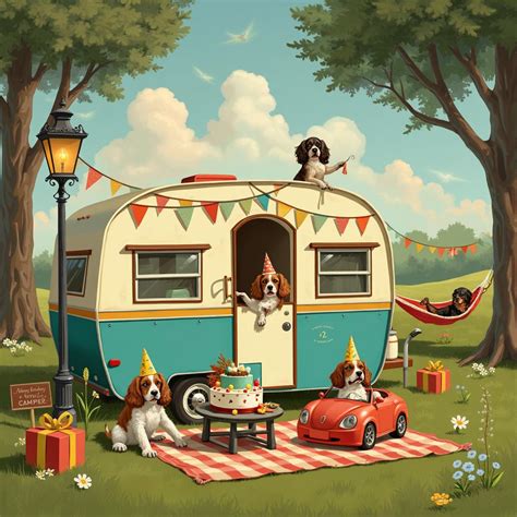 Cocker Spaniel Birthday Cards Silly Robot Cards