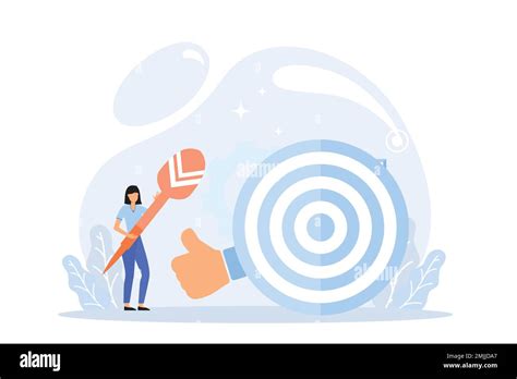 Digital Business Illustration Characters Generating Ideas Targeting