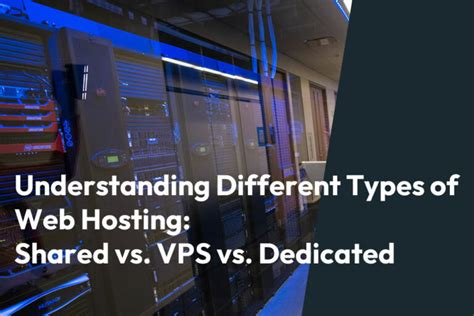 Different Types Of Web Hosting Shared Vs Vps Vs Dedicated