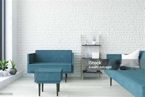 청록색 소파 안락의자 및 사다리 선반이있는 흰색 인테리어 책장에 대한 스톡 사진 및 기타 이미지 책장 사무실 소파