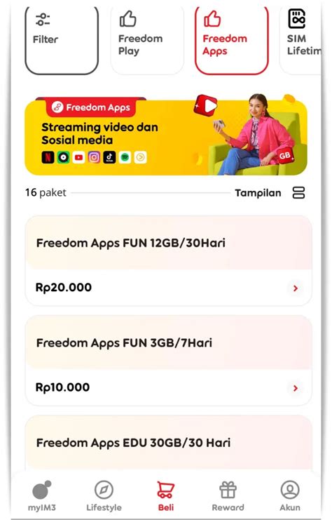 Daftar Harga Paket Internet Indosat Ooredoo Im Terbaru