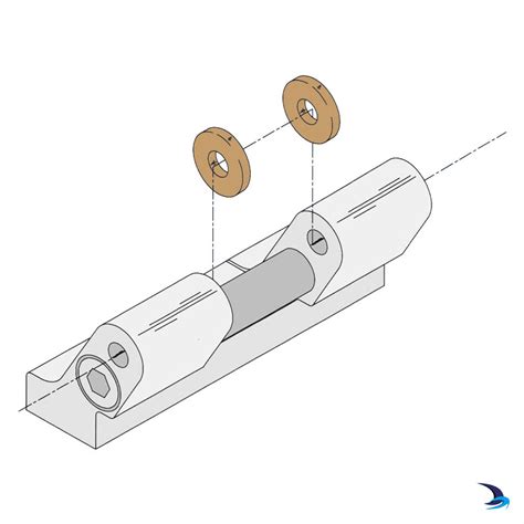 Lewmar Hinge Block Kit For Atlantic Portlights