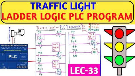 Traffic Light Ladder Logic Plc Program Ladder Logic Traffic Light