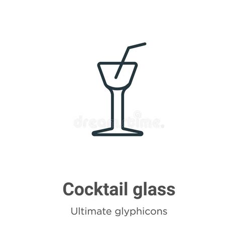 Tom Collins Outline Vector Icon Thin Line Black Tom Collins Icon Flat Vector Simple Element