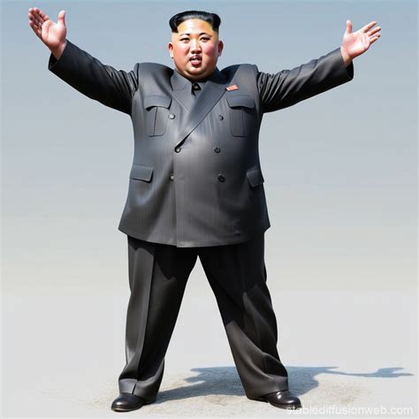 Full Body Kim Jong Un Image Stable Diffusion Online