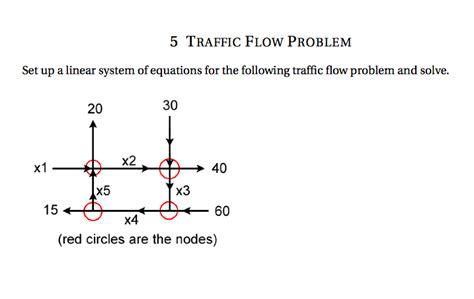 Solved Set Up A Linear System Of Equations For The Following
