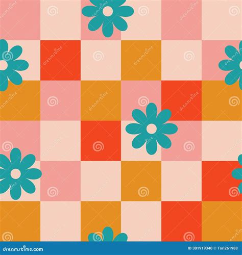 Groovy Seamless Patterns With Hearts Postal Envelopes Strawberry Vector Backgrounds In Trendy