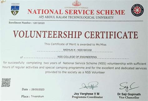 Midhun K On Linkedin Thanks To Ktu And The National Service Scheme Nssce For This Opportunity