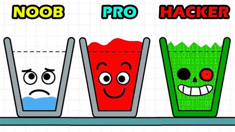 Noob Vs Pro Vs Hacker Happy Glass Youtube