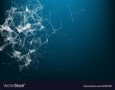 Abstract Plexus Background With Connected Lines Vector Image
