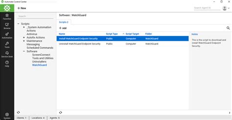 install the watchguard endpoint security plug in for connectwise automate