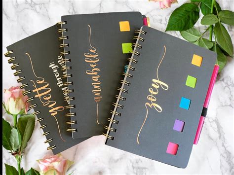 Personalized Notebook Customizable Name And Heading Wedding Etsy