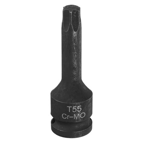Uxcell T55 Torx Bit Socket 12 Drive 6 Point Torx Star Screwdriver