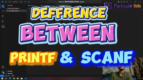 What Is The Difference Between Printf And Scanf Codingtutorial Codingskills Youtube