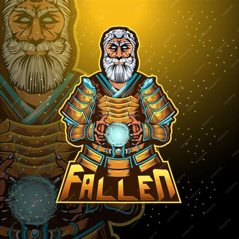 Premium Vector Fallen Gaming Esport Mascot Logo Design