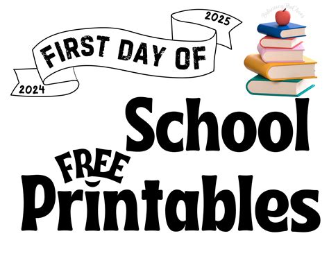 Free Printable First Day Of School Signs First Day Of School Signs