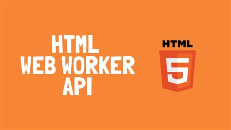 How To Use Html Web Worker Api Youtube