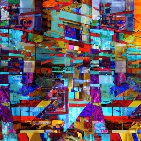 Colorful Geometric Abstract Art Photograph · Creative Fabrica