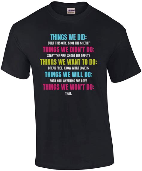 Things We Did Things We Didnt Do Things We Want To Do Funny 80s 90