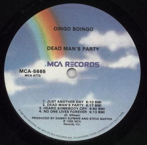 Oingo Boingo Dead Mans Party Us Vinyl Lp Album Lp Record 460118
