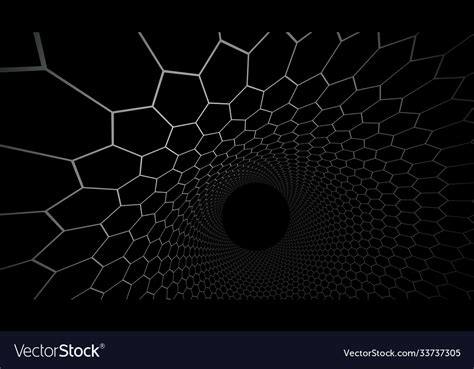 Technology Abstract Background With Hexagons Mesh Vector Image