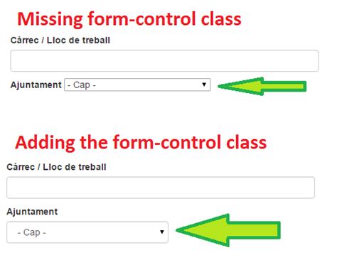Bootstrap Theme And Select Components Missing Form Control Class 2565531