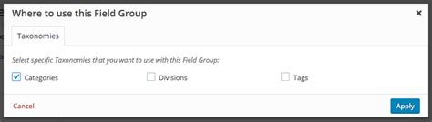 Adding Term Fields To Taxonomies Toolset