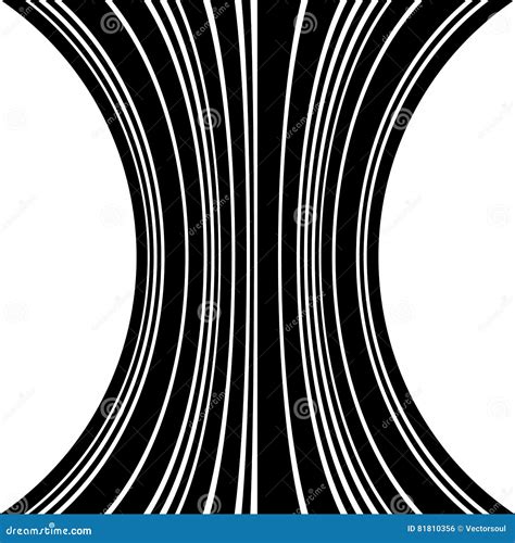 Geometric Lines Pattern With Distortion Abstract Non Figural Il Stock