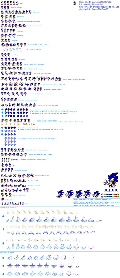 Sonic Sprites Sheet Joshuathedark13s Palette By Darkseth644 On Deviantart