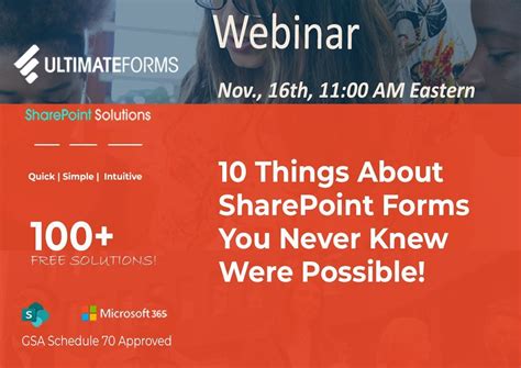 Unveiling The Secrets Of Sharepoint Forms A Free Webinar Join Us For