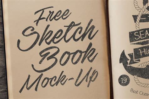 Empty Sketchbook Mockup Psd Mockup Hunt