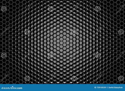 Hexagonal Grid Design Honeycomb Pattern Digital Background Stock
