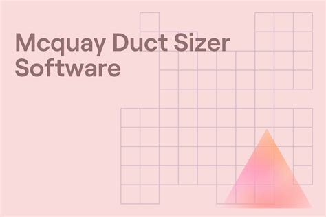 mcquay duct sizer software