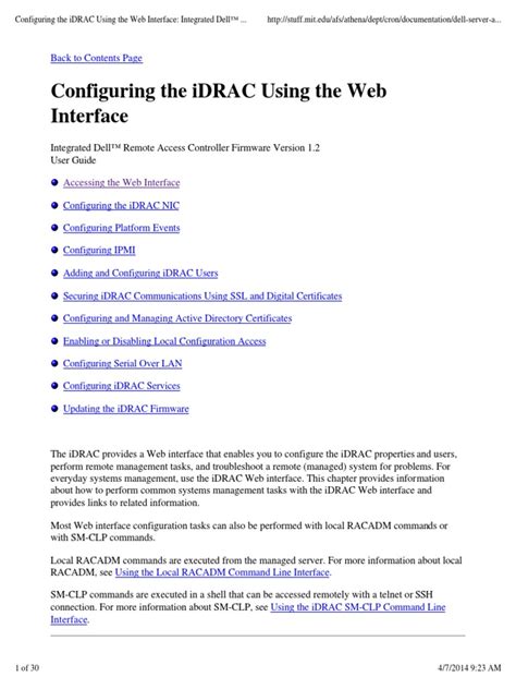 configuring the idrac using the web interface pdf active directory