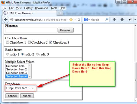 Selenium By Arun 407 Using Selectbyindex Command With Drop Down Field