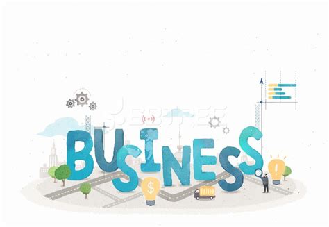 Business Word 1 Btpai058 유토이미지 일러스트 비즈니스 텍스트 단어 문구 영어단어 전구 도로