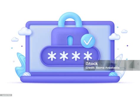 컴퓨터의 3d 잠긴 자물쇠 및 암호 0명에 대한 스톡 벡터 아트 및 기타 이미지 0명 3차원 형태 개념 Istock