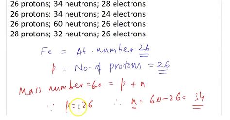 SOLVED Consider The Isotope Ofe The Number Of Protons Neutrons And Electrons Is Protons