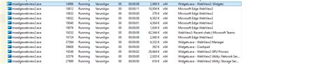 windows high memory usage by msedgewebview2 exe every few days