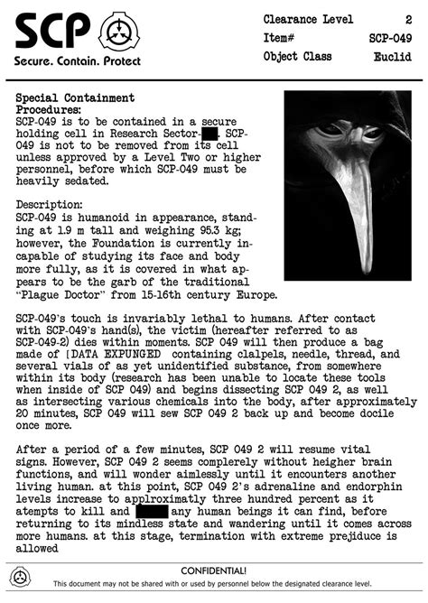 Scp 049 Report By Jj Brazer On Deviantart
